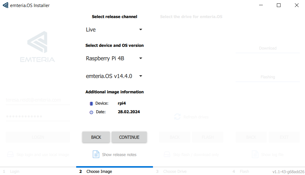 How to install emteria.OS on Raspberry Pi 4B (RPi4)