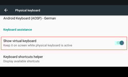 How to enable virtual keyboard when using VNC