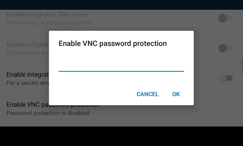How to enable and configure the integrated VNC Server