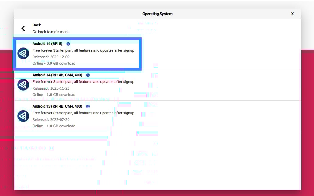 How to install Android OS on Raspberry Pi 5 (RPi5) with Raspberry Pi Imager