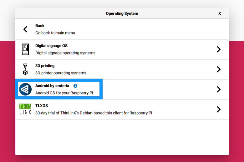 How to install Android OS on Raspberry Pi 5 (RPi5) with Raspberry Pi Imager